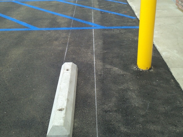 Rubber & Concrete Wheel Stop & Parking Block Installation - California